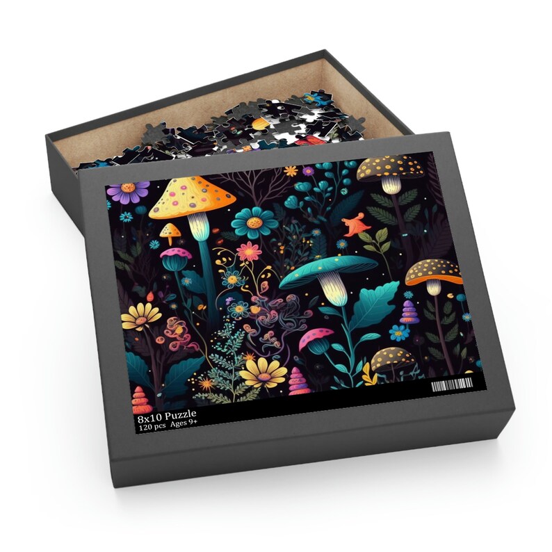 Mystical Forest Floral Jigsaw Puzzle 120 252 500-piece - Etsy