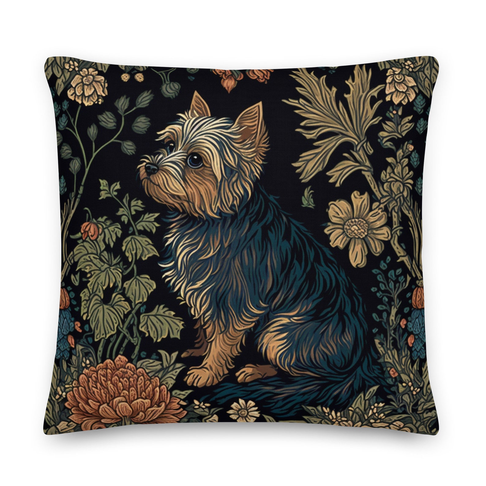 Yorkshire Terrier Puppy Pillow | Cottagecore, Forestcore | Silky ...