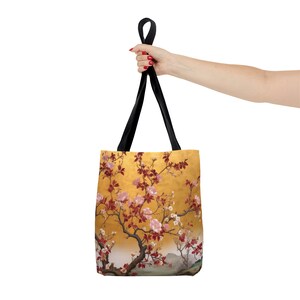 Golden Cherry Blossom Serenity Tote Bag, Springtime Gift Eco-friendly ...