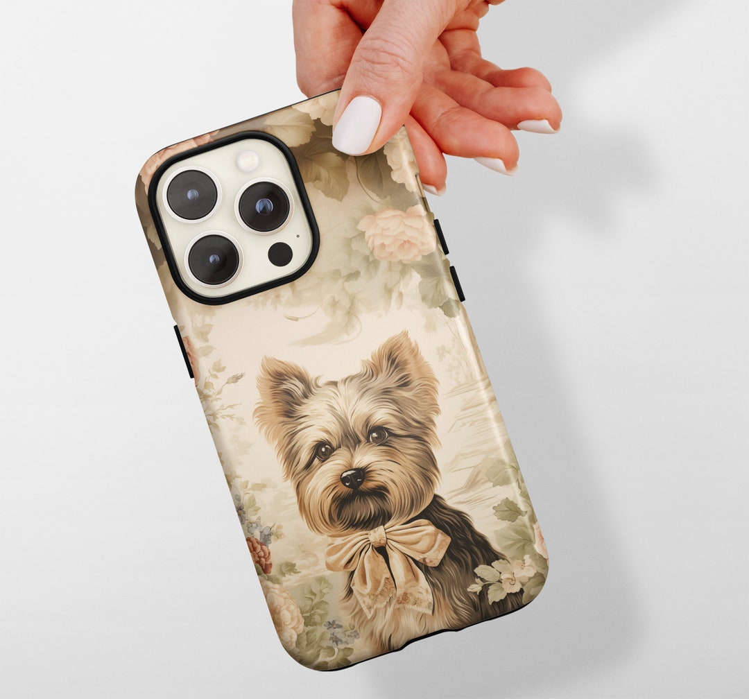 Yorkshire Terrier Floral Tough Phone Case | iPhone 15 14 13 12 11 Pro ...