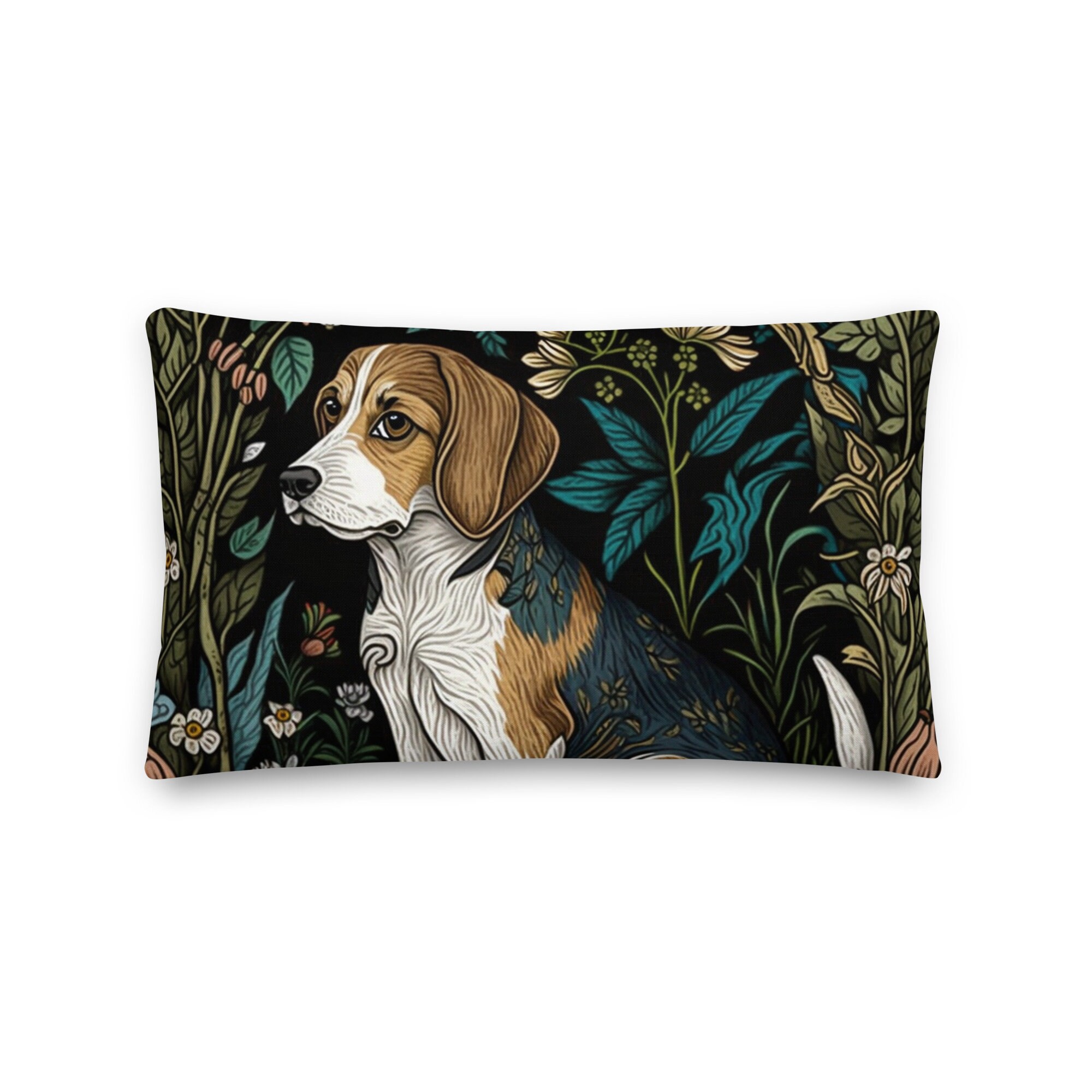 Beagle Puppy Pillow Cottagecore Forestcore Hound Dog - Etsy