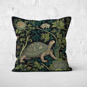 William Morris Turtle Pillow - Timeless Turtle Retreat WM Style ...