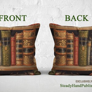 Designer “library” Pillow - Decorative Pillow Belgian French Tapestry ...