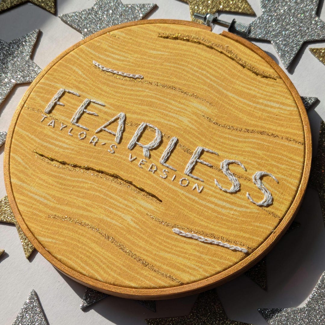 Fearless TV Inspired Album Cover Hand Embroidered Hoop - Etsy