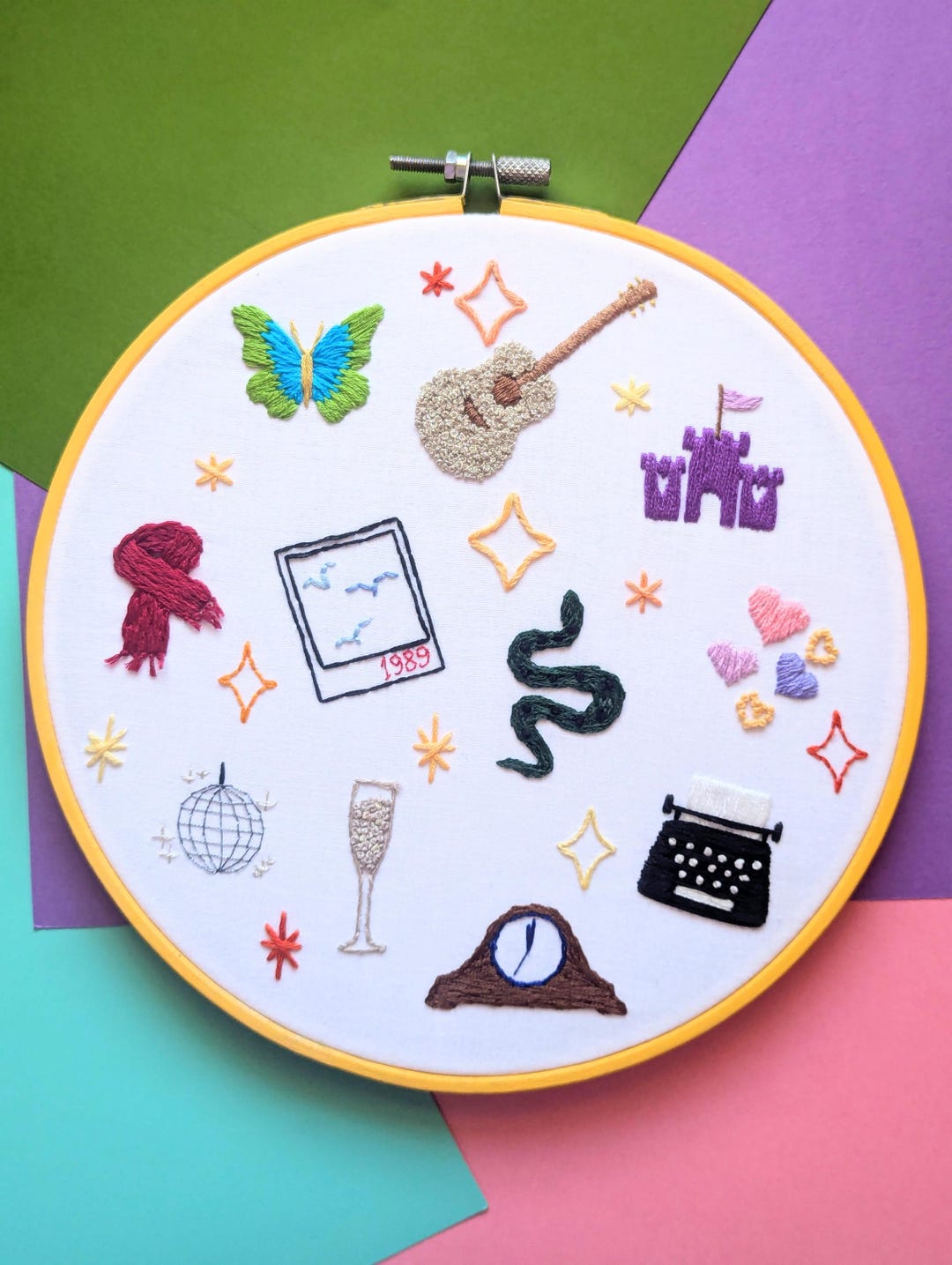 Swift Eras (handmade Embroidery) Symbols and Sparkles - Etsy