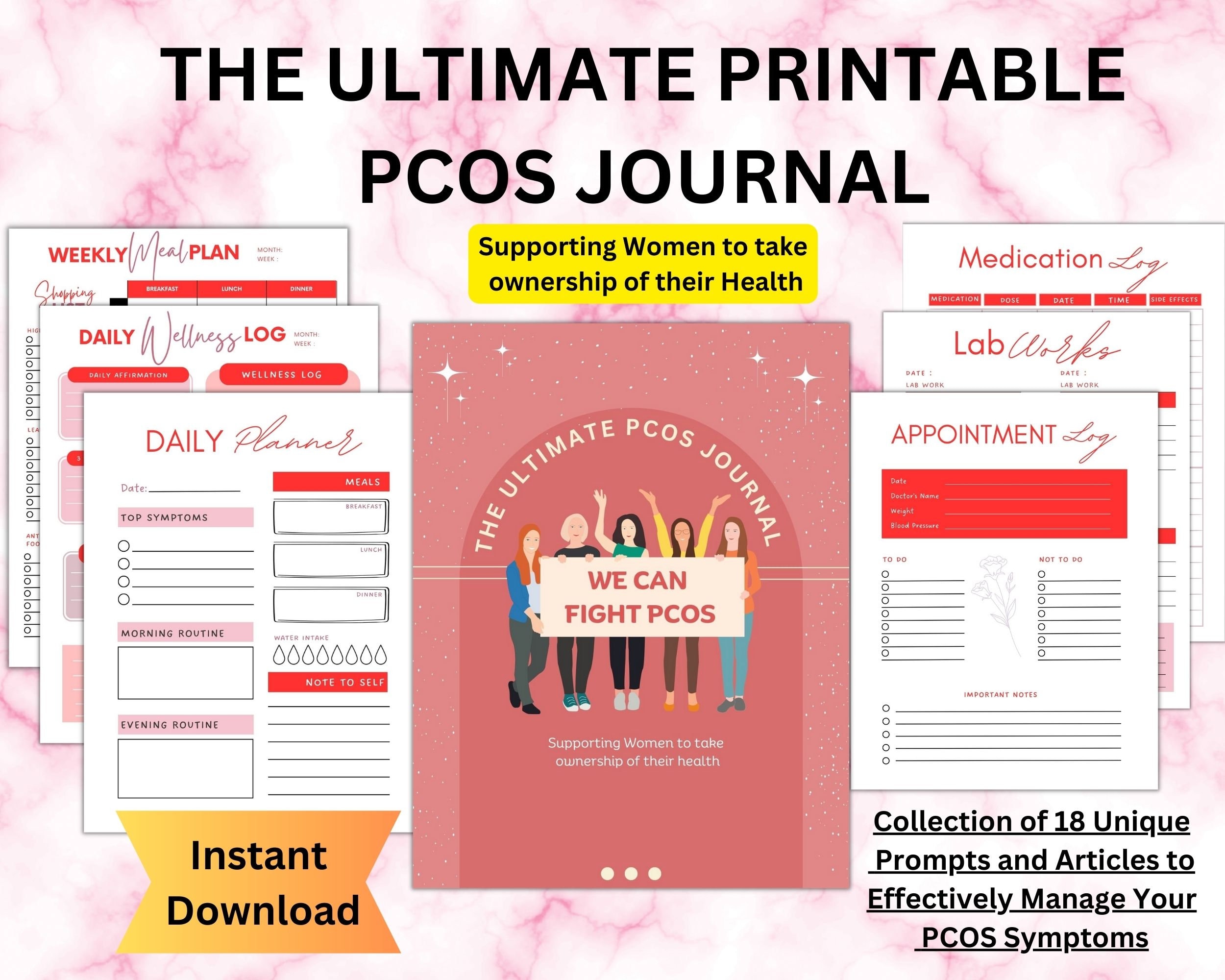 Ultimate PCOS Journal Printable L PCOS Planner Digital Journal PCOS ...