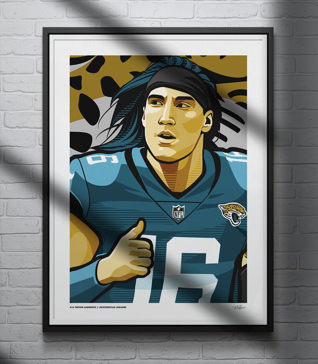 Trevor Lawrence Poster Jacksonville Jaguars Football - Etsy