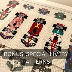 F1 2022 Cross Stitch for All Teams // PDF Pattern - Etsy