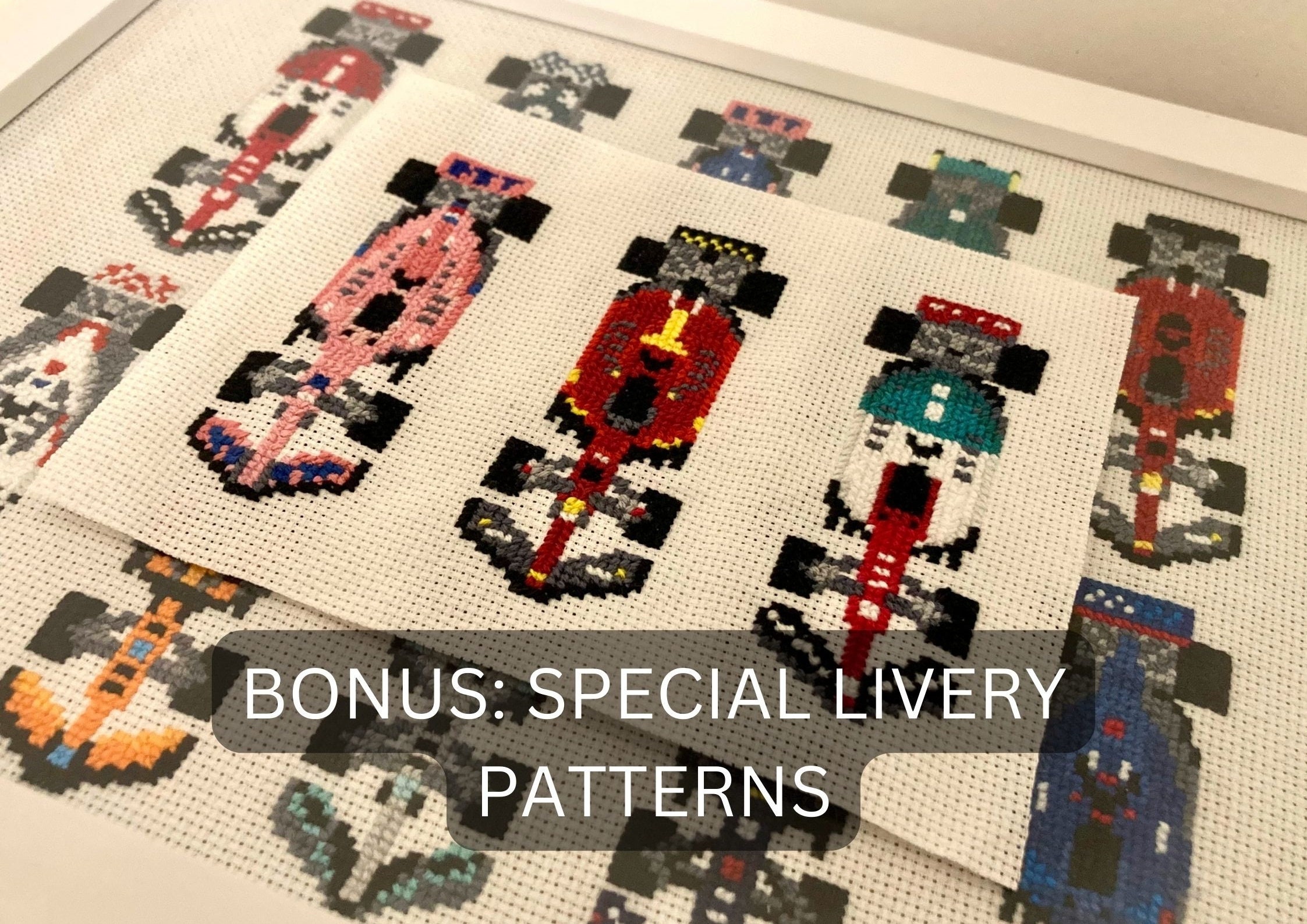 F1 2022 Cross Stitch for All Teams // PDF Pattern - Etsy