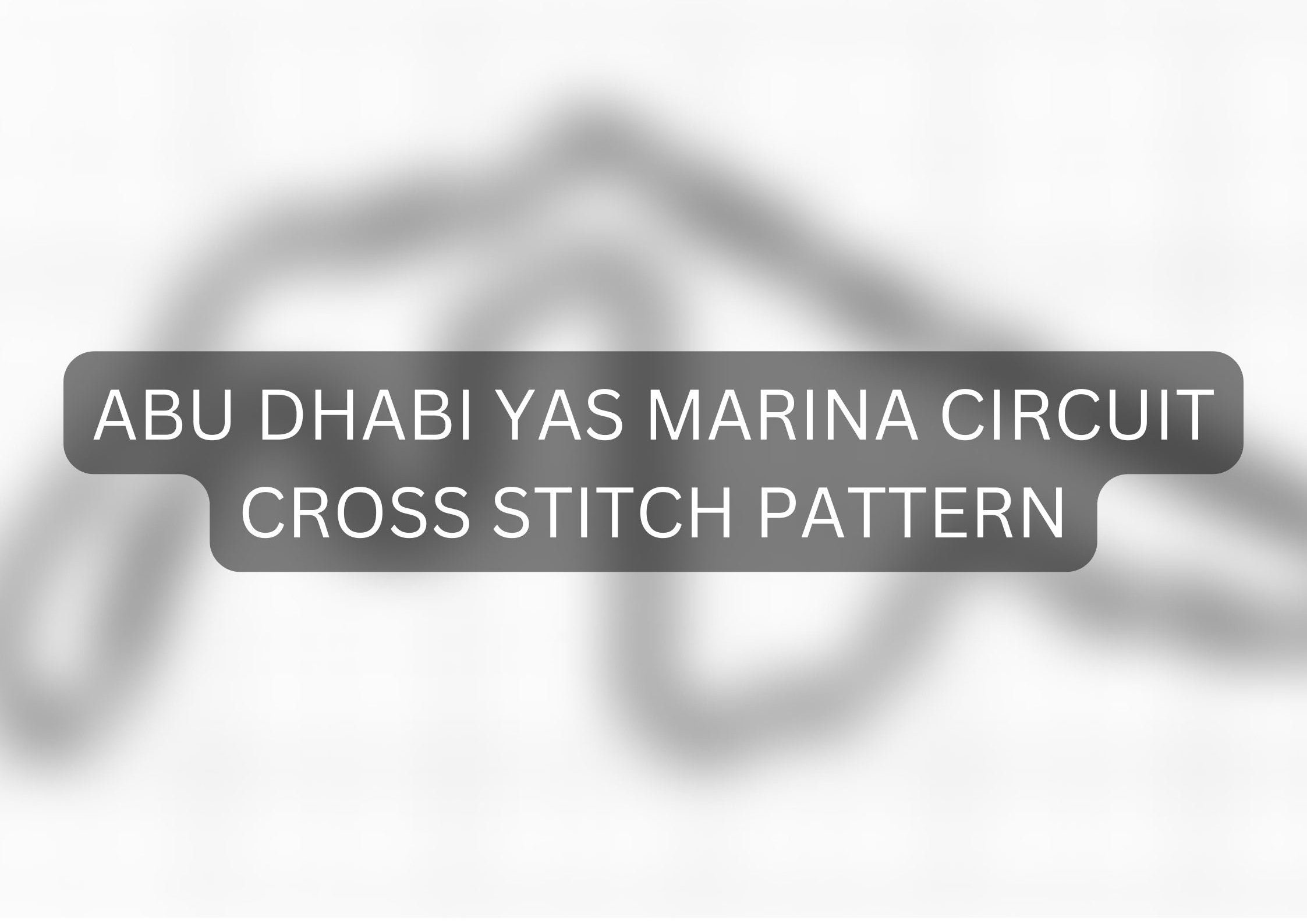 Formula 1 Abu Dhabi Yas Marina Circuit Cross Stitch Pattern PDF - Etsy