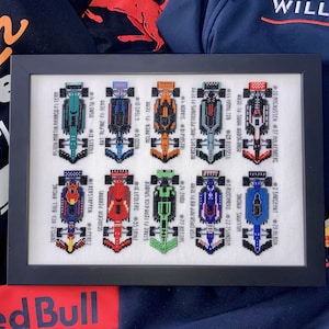 F1 2024 Cross Stitch Pattern for All 10 Teams // PDF Pattern - Etsy