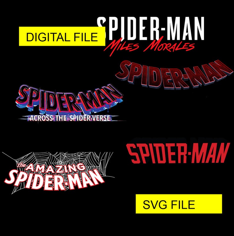 4 Svgs, SVG Spider-man Bundle, Spider Man Across the Spider-verse SVG ...