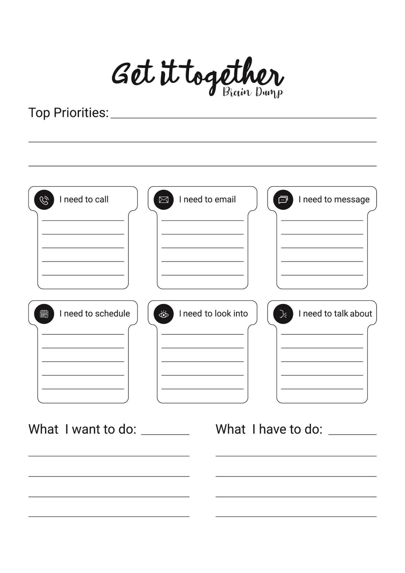 Get It Together Planner - Etsy