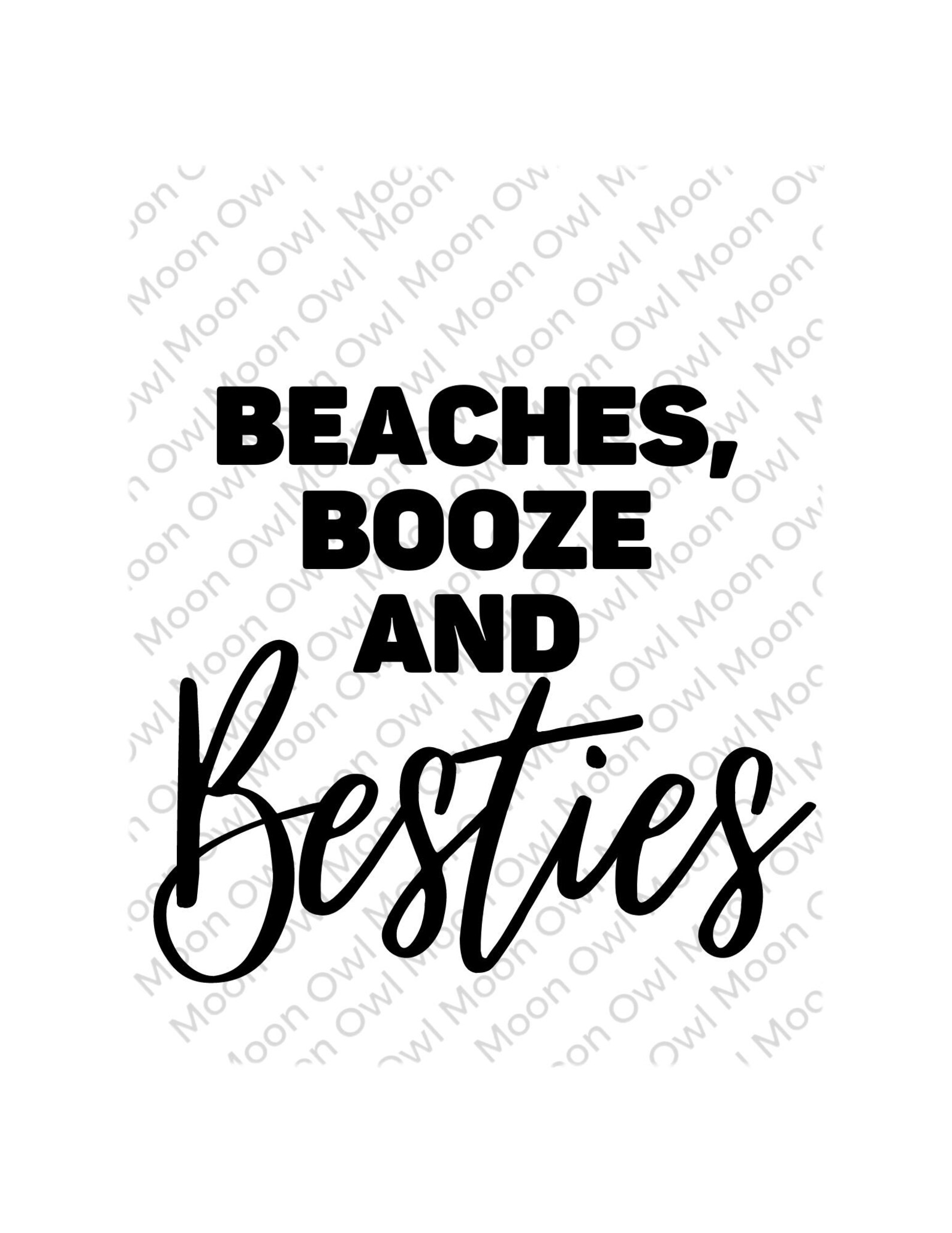 Beaches, Booze & Besties SVG - Etsy