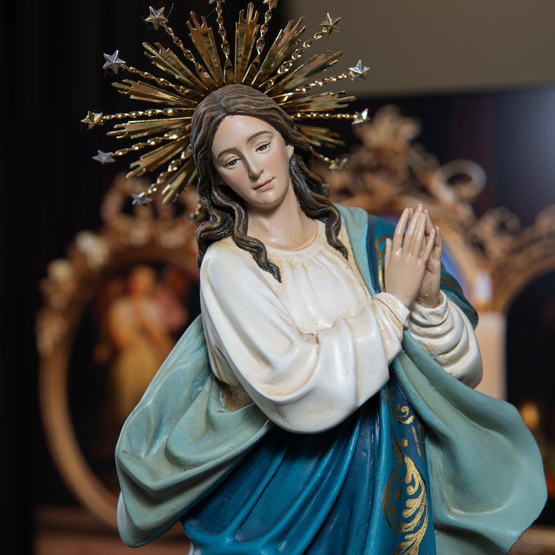 Immaculate Conception Statue - Etsy