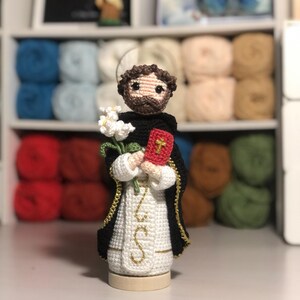 Saint Dominic Crochet Doll Handmade Catholic Gift, Unique Religious ...