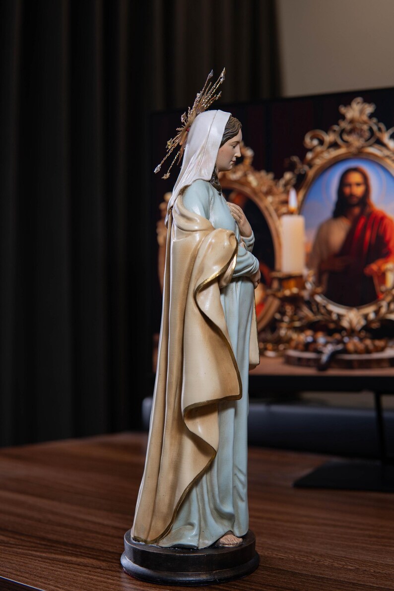 Hand-painted Our Lady of Hope Statue Virgin Mary Blessed Mother Statue ...