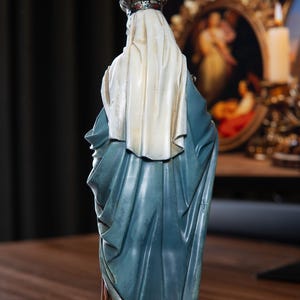 Hand-painted Our Lady of Victory Statue Virgin Mary Blessed Mother ...