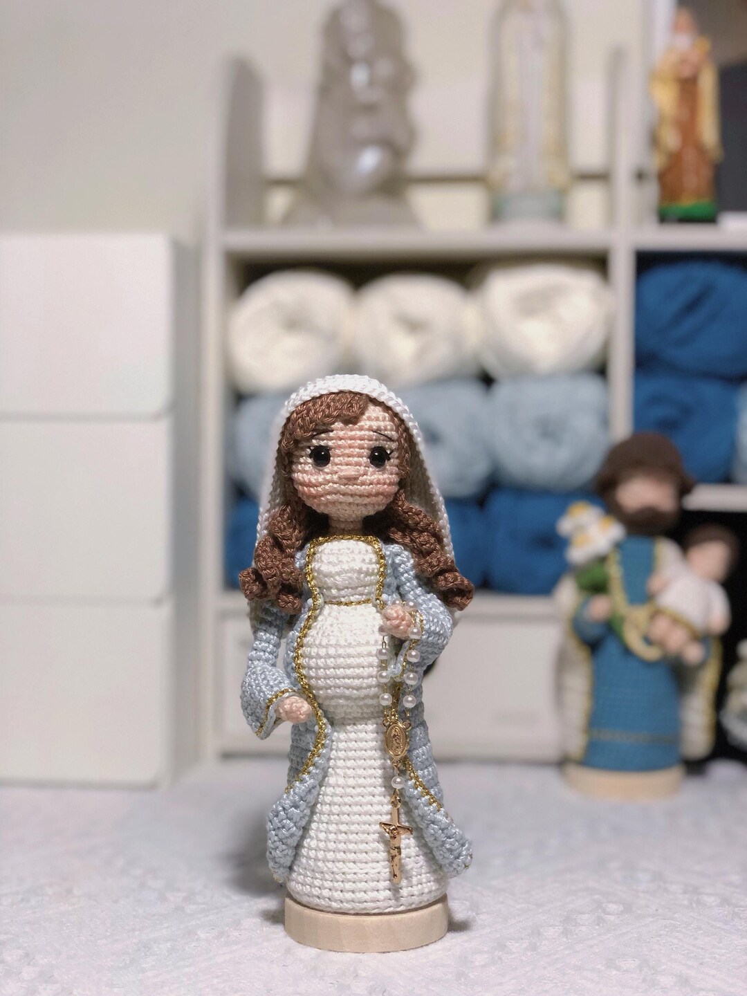 Handmade Our Lady of Hope Crochet Doll, Catholic Gift, Baptism Gift ...