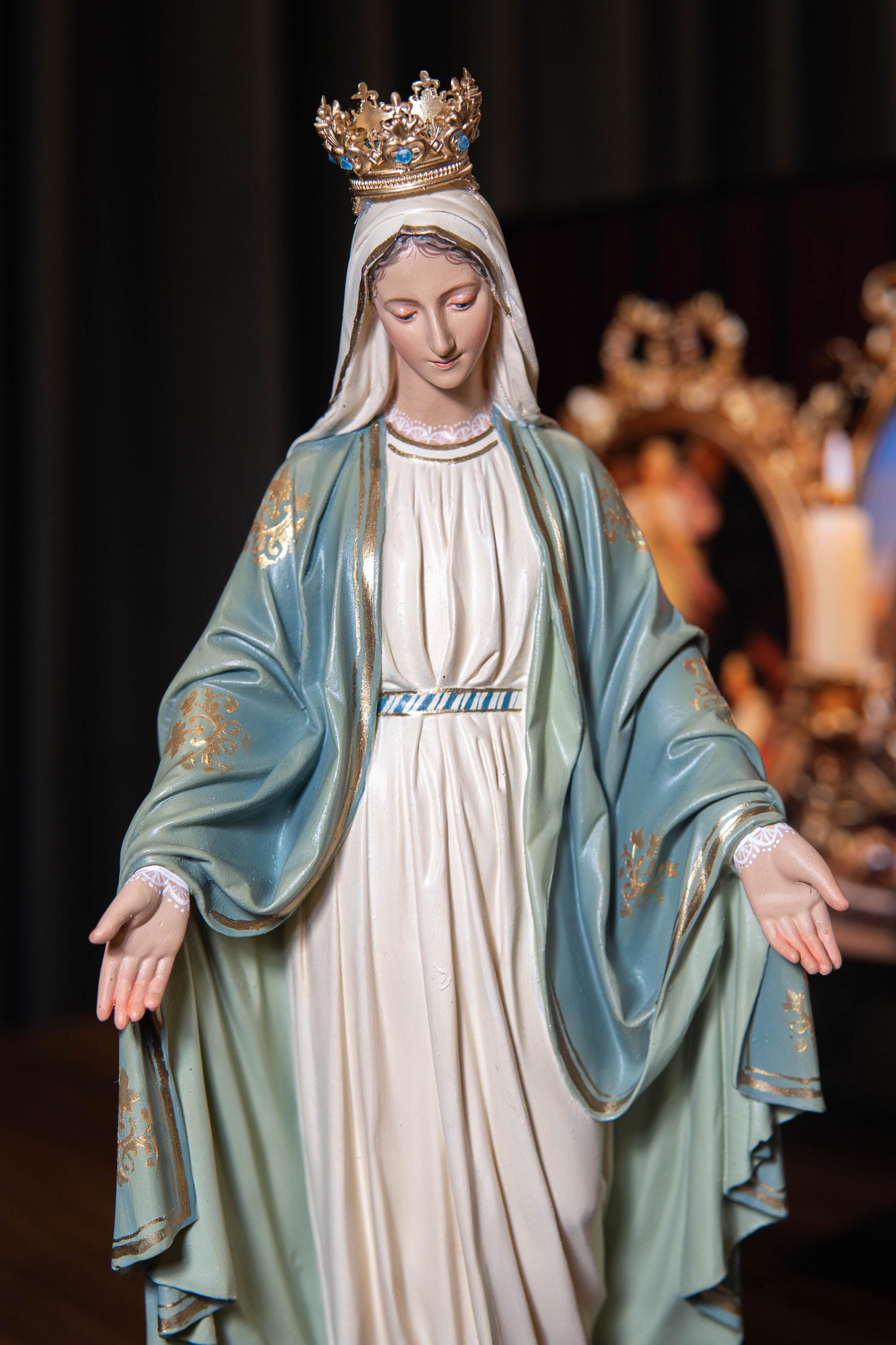Hand-painted Our Lady of Grace Statue 15.7