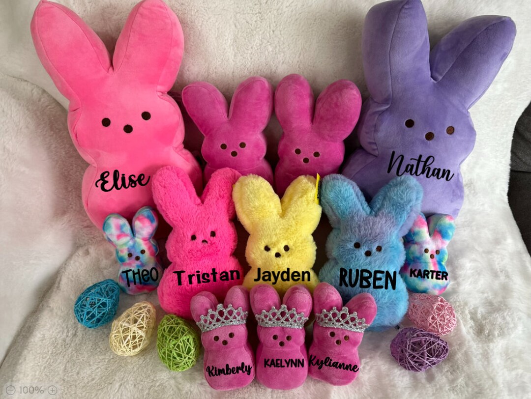 Personalized Easter Peeps | Easter Peeps Bunny Plush | Easter Basket ...