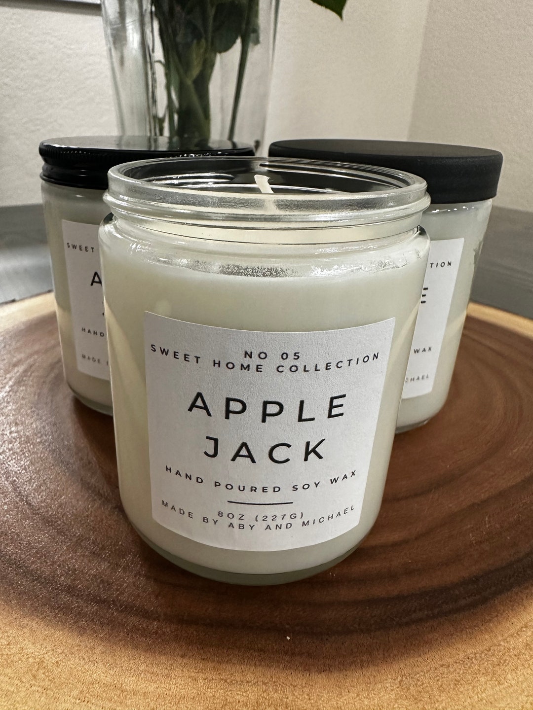 Hand Poured Apple Jack Candle | Apple Jack Fragrance Candle | Soy ...