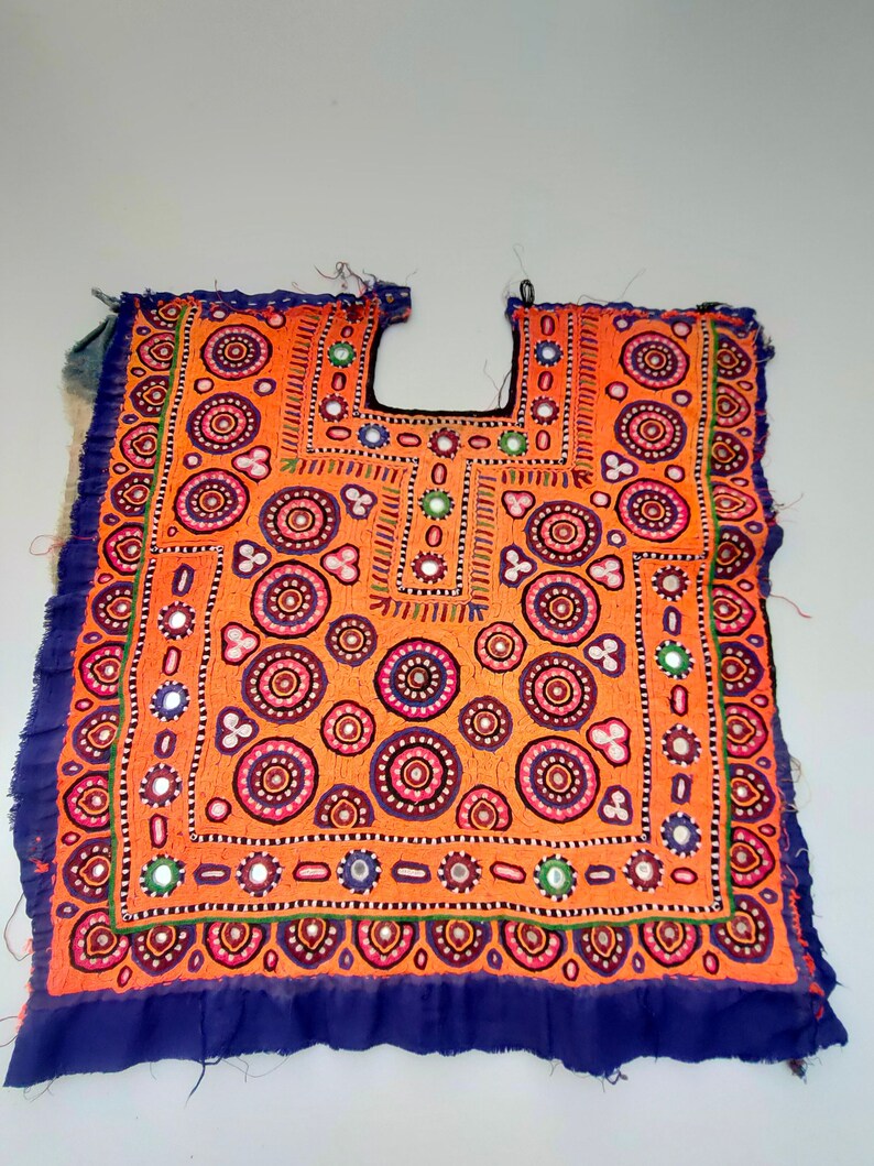 Vintage Boho Banjara Yoke Neckline,handmade Indian Embroidered Neck ...