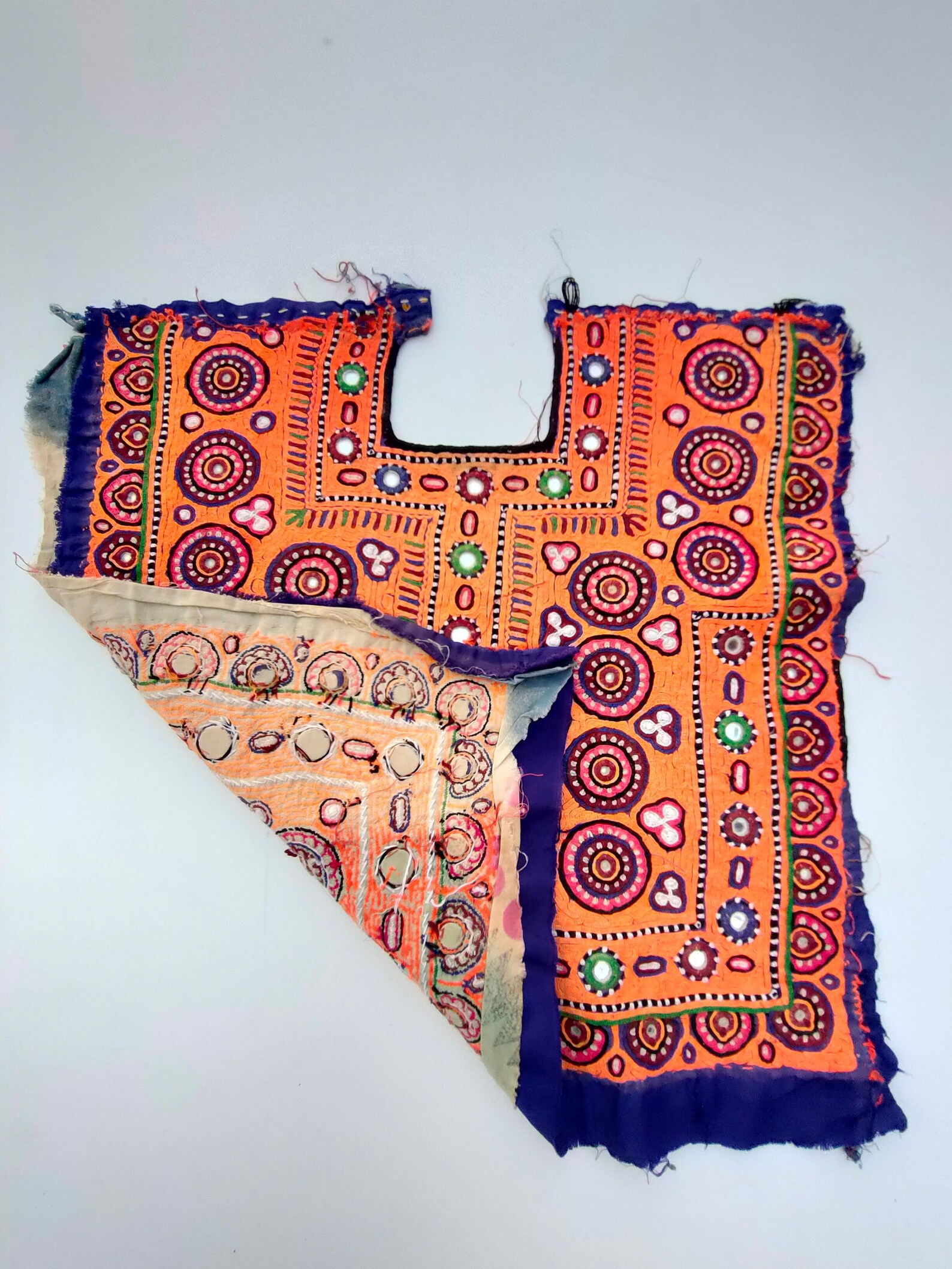 Vintage Boho Banjara Yoke Neckline,handmade Indian Embroidered Neck ...