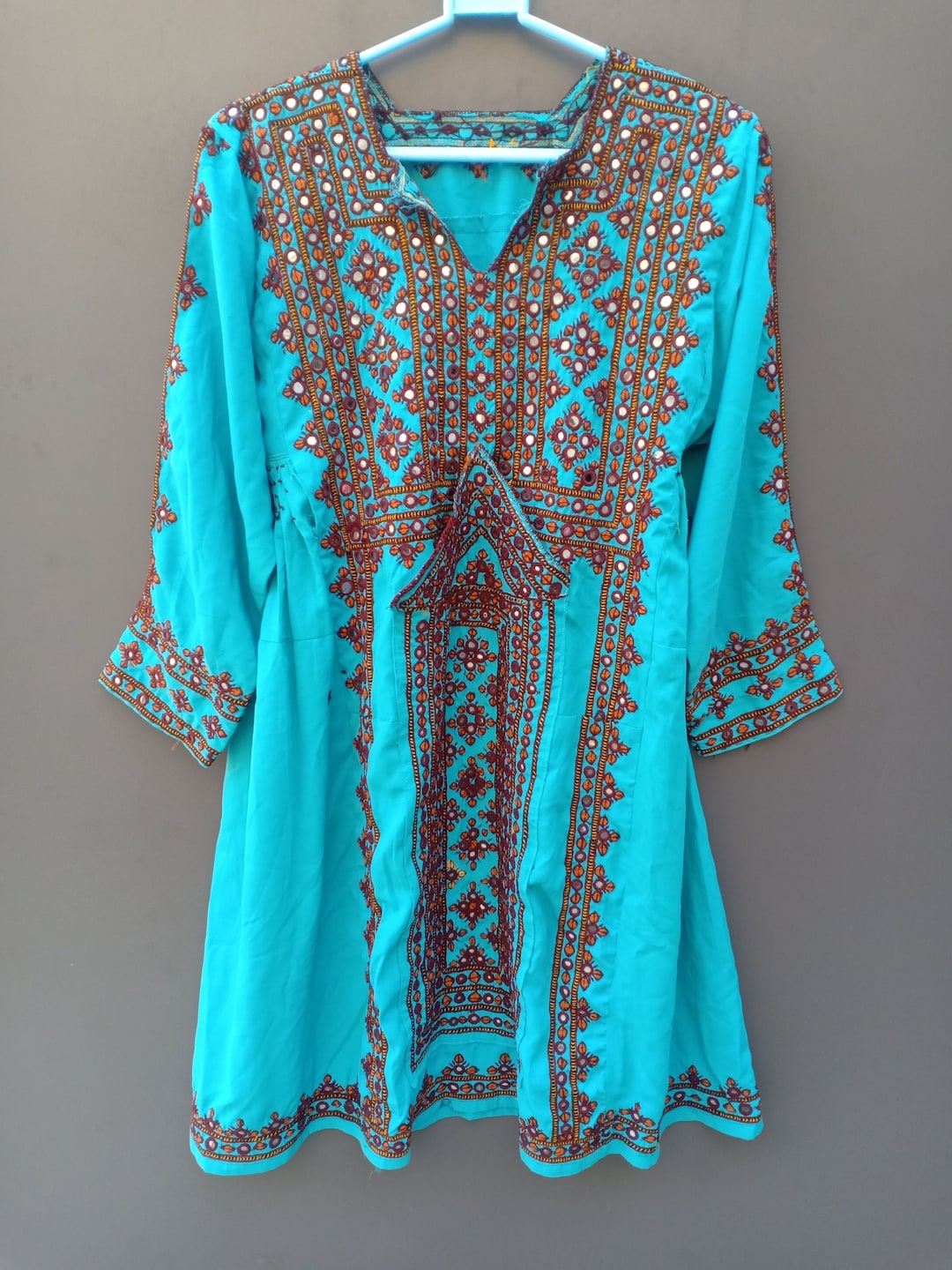 Vintage Embroidery Tribal Baluchi Dress Hand Embroidered - Etsy