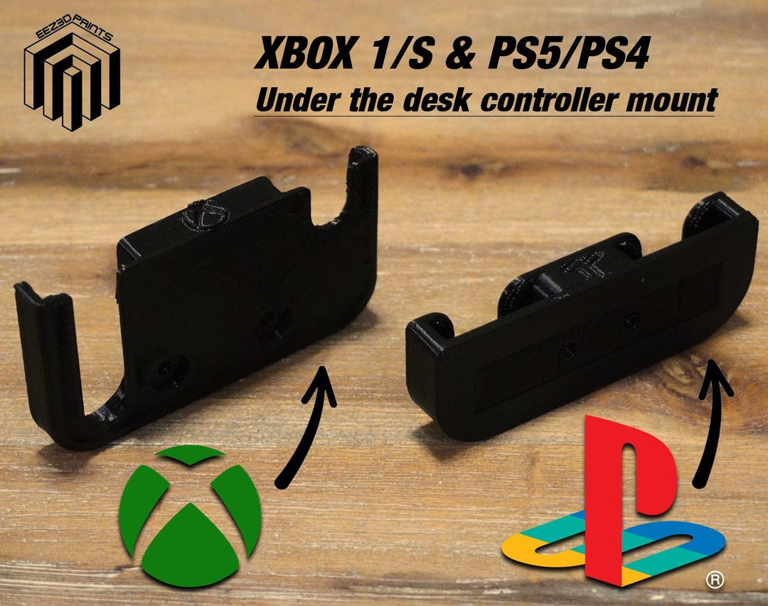 PS5, PS4, XBOX 1, XBOX S, Under the Desk Controller Mount, for Storage and Display - Etsy
