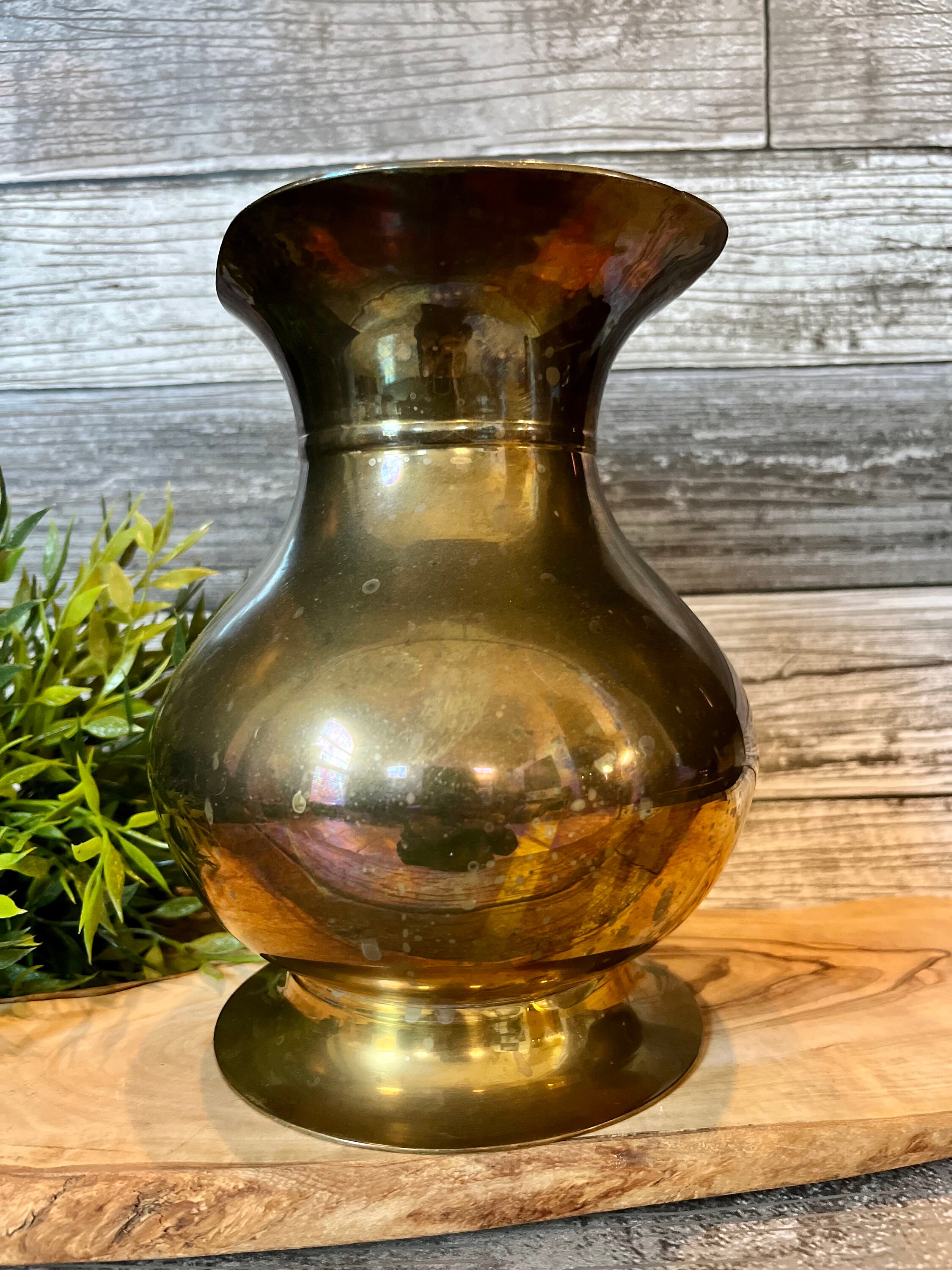 Vintage Brass Pitcher Solid Brass - Etsy