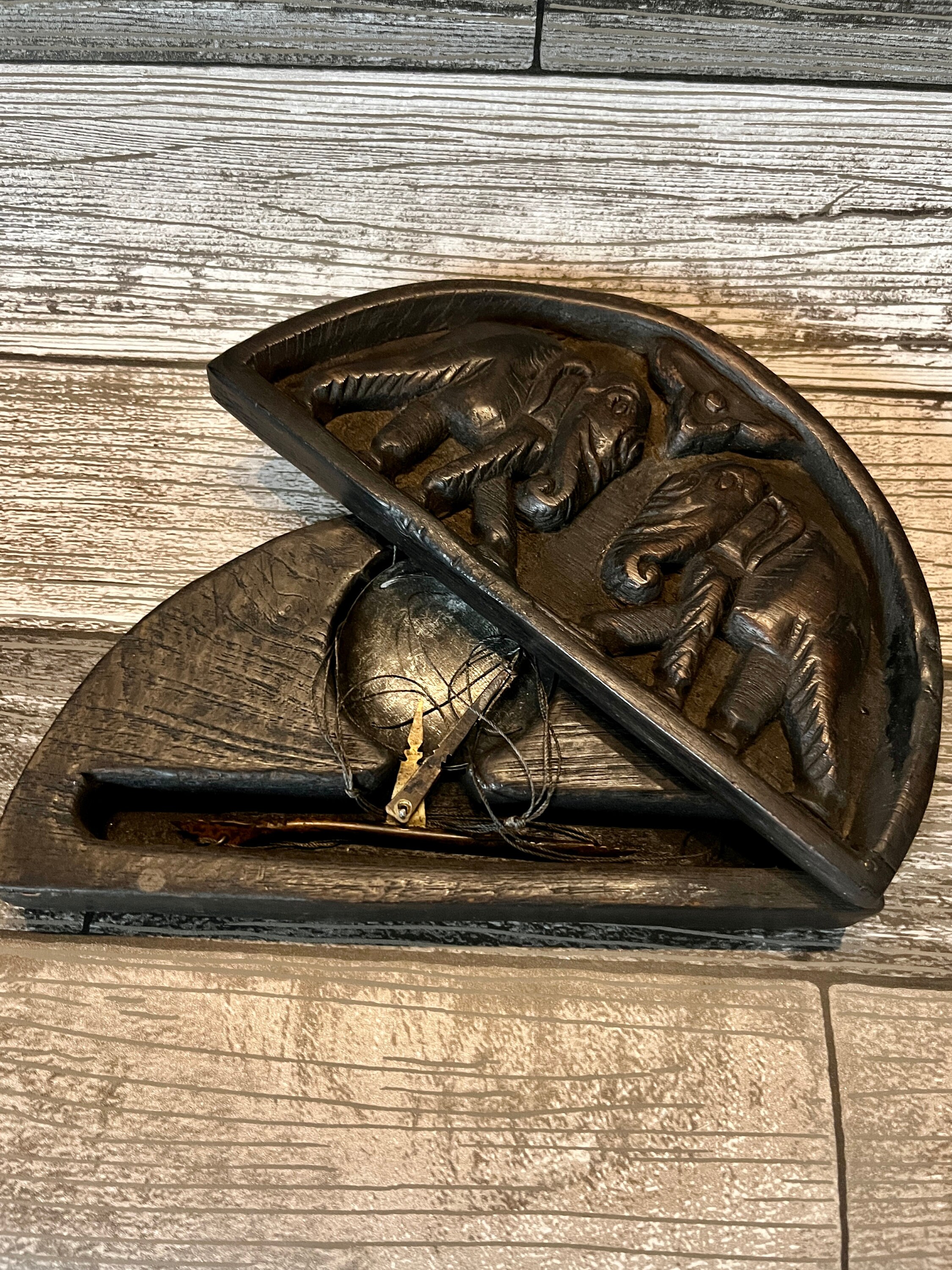 Vintage Opium Scales in Carved Elephant Wood Box - Etsy
