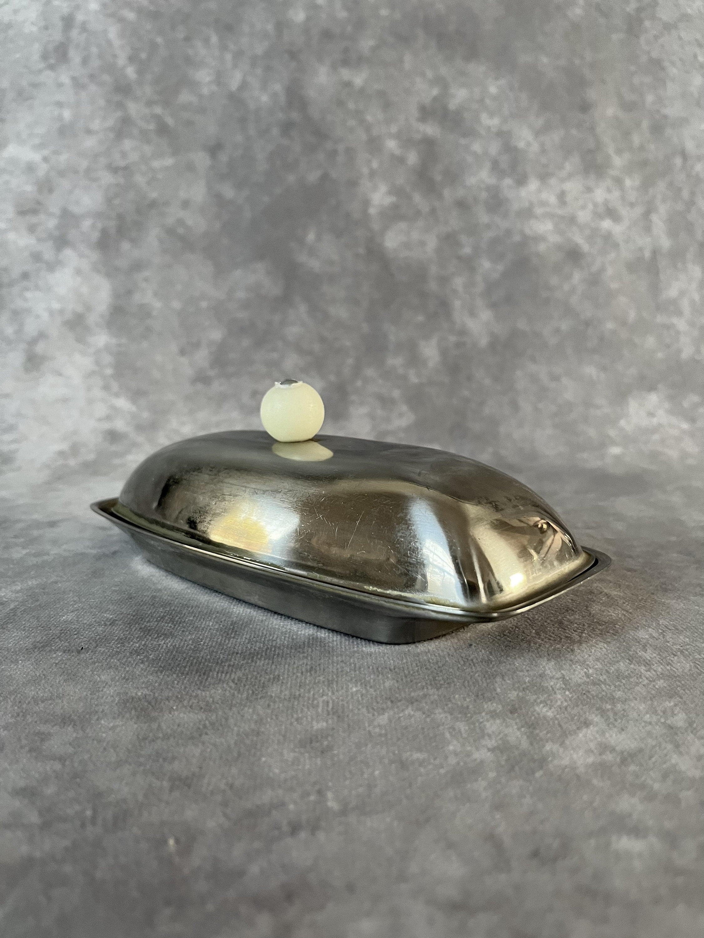 Vintage Butter Dish Stainless Steel - Etsy