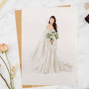 Custom Wedding Painting | Watercolor Portrait | Bride and Groom ...