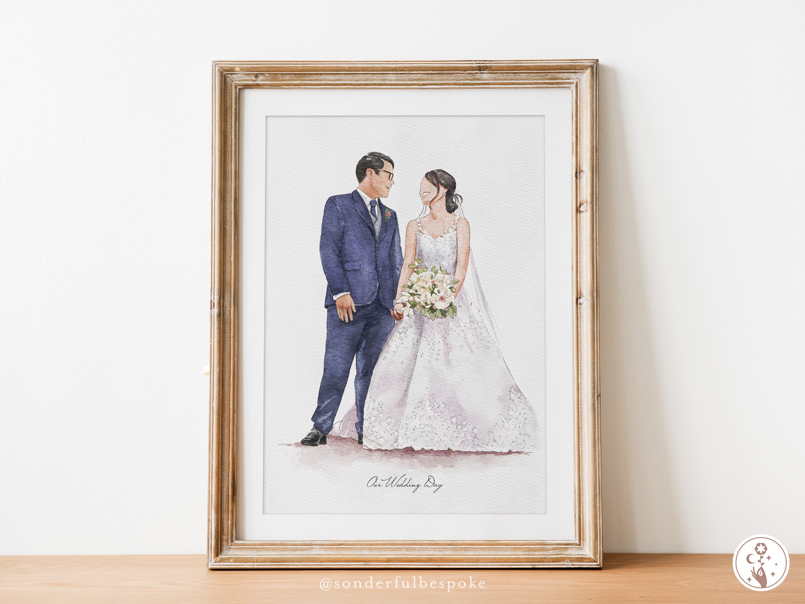 Custom Wedding Watercolor Painting | Wedding Portrait | Gifts for the ...