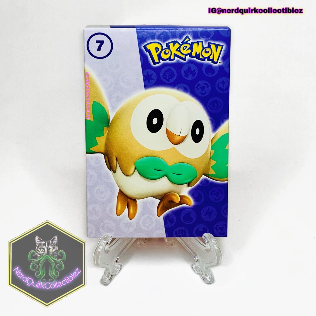 ROWLET #7 Pokemon Mcdonalds Battle Match Card Game 2022 Happy Meal Toy ...