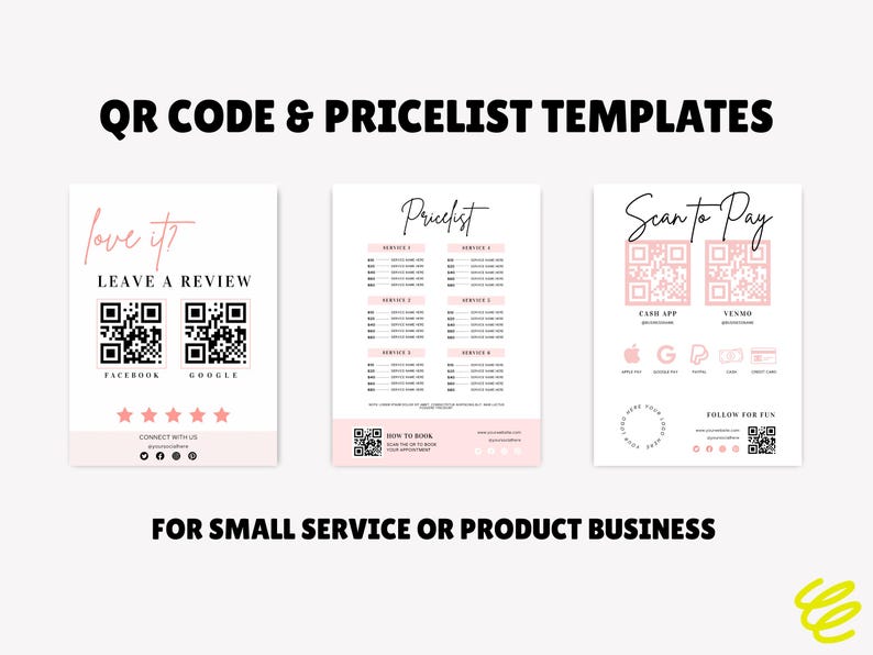 Scan to Pay Small Business Templates, Payment & Ways to Pay Canva ...
