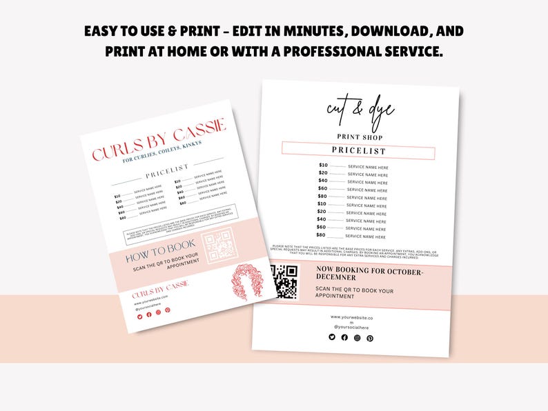 Scan to Pay Sign Template: Small Business Payment Options (canva ...