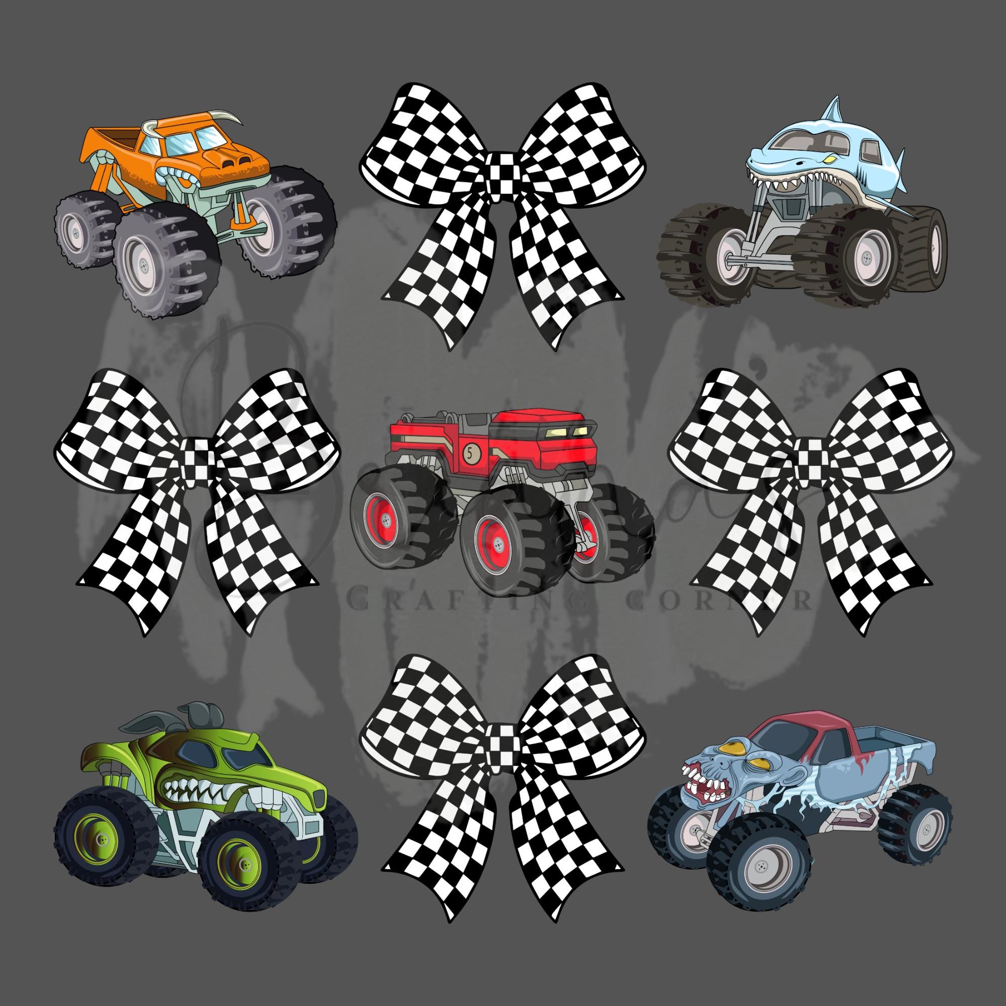 Monster Truck PNG, Boy Mom, Mom Monster Truck, Checkered Flag - Etsy