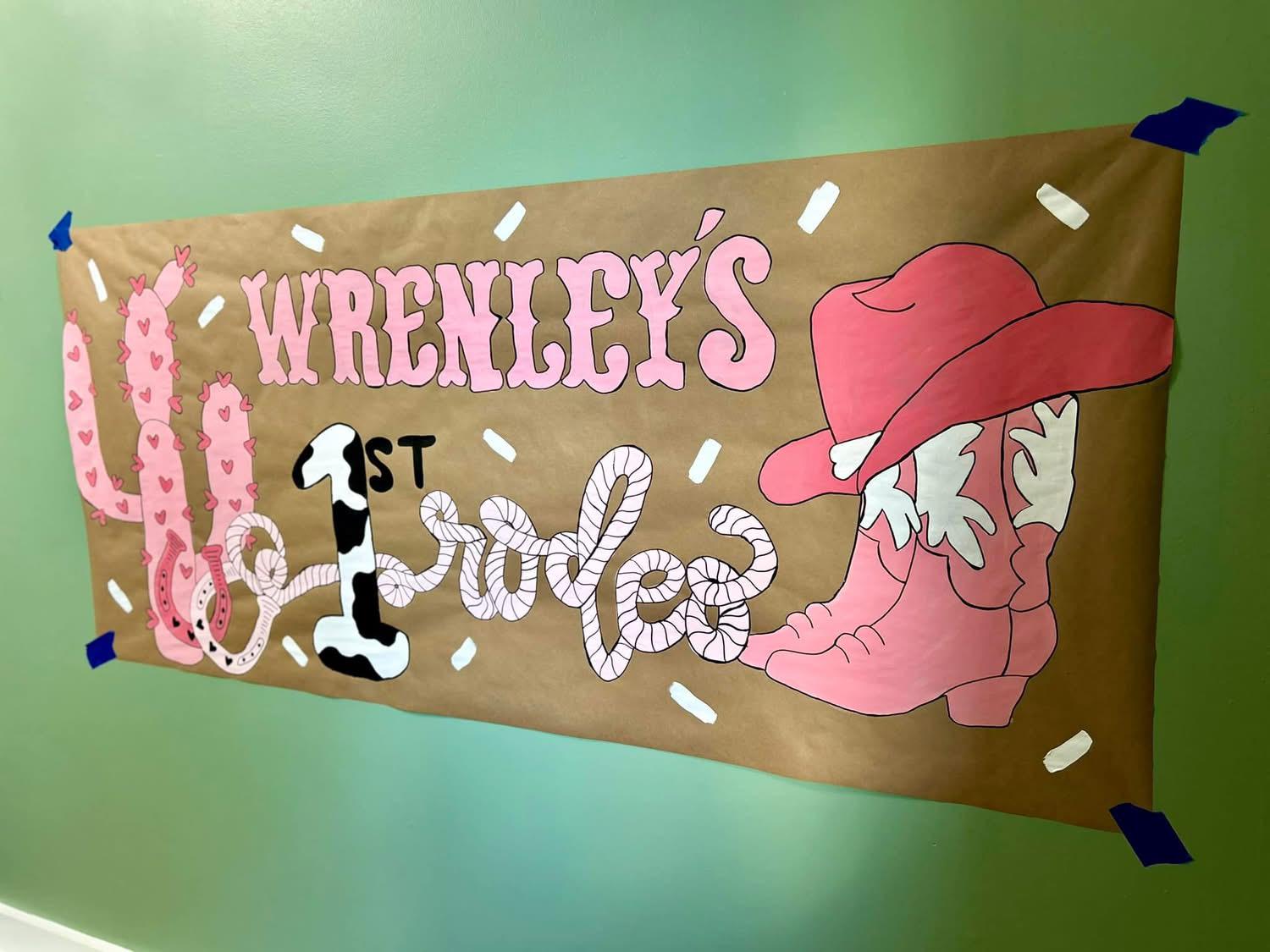 First Rodeo Birthday Theme Banner, First Rodeo Birthday, Cow Birthday ...