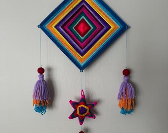 Ojo De Dios (god’s Eye) | Mandala | Wall Hanging | Woven Art - Etsy