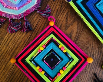 Ojo De Dios (god’s Eye) | Mandala | Wall Hanging | Woven Art - Etsy