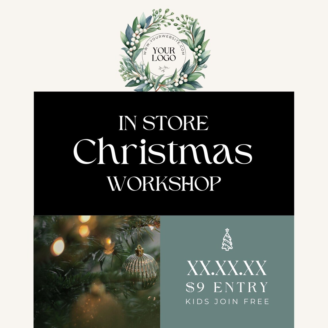 Editable Hours Sign | Holiday Store Hours Template | Customizable ...