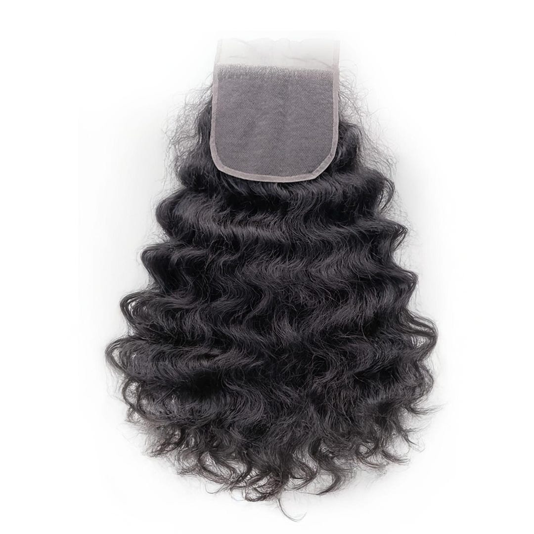 Curly 4"x4" Lace Closures | 100% Human Hair| Raw Indian Hair Swiss Lace ...