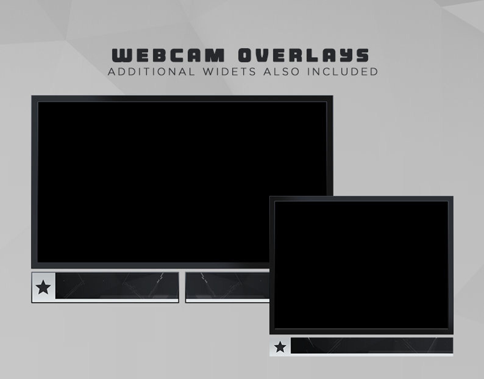 Animated Dark Twitch Stream Overlay Pack | Animated Stream Overlay ...