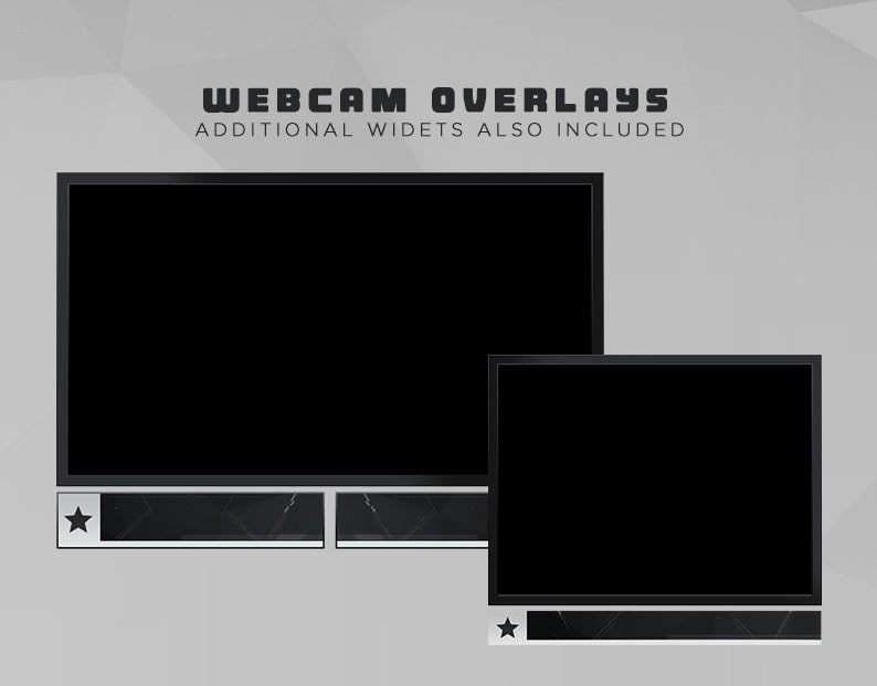 Animated Dark Twitch Stream Overlay Pack | Animated Stream Overlay ...