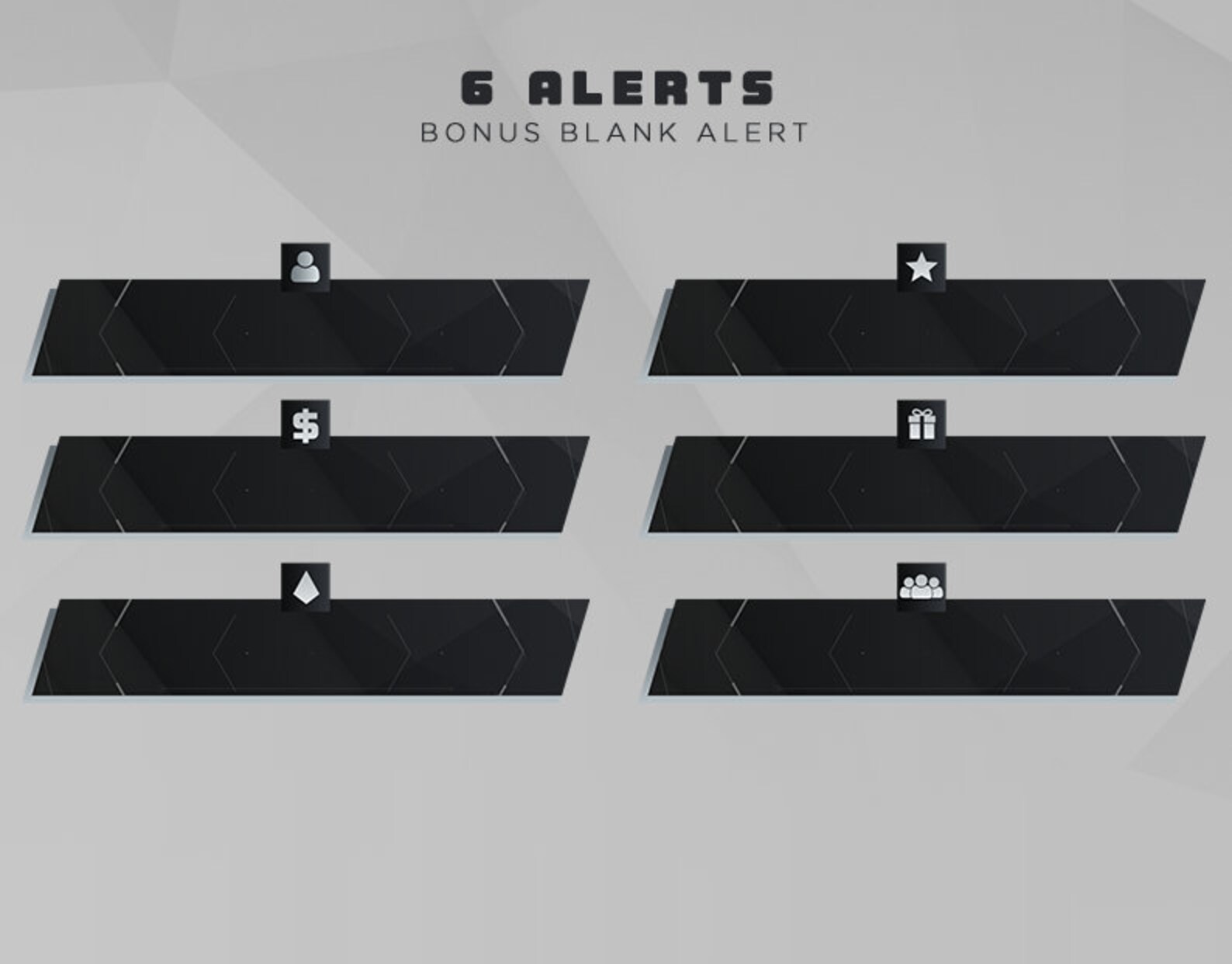 Animated Dark Twitch Stream Overlay Pack | Animated Stream Overlay ...