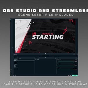 Red Vandalism Animated Stream Package | Twitch Overlay, Alerts, Screens ...