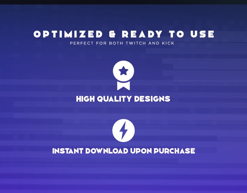 20 Clean Twitch Panels Pack - Kick Panels Pack/twitch Panel/ Streamer ...