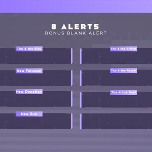 Glitchy Purple Animated Stream Package | Overlays, Alerts, Screens ...